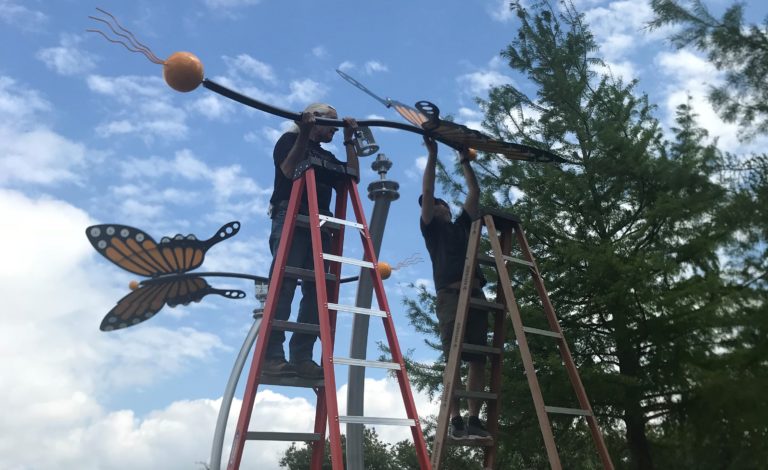 Aerial Ballet _Monarch Installed | Addison Arbor Foundation
